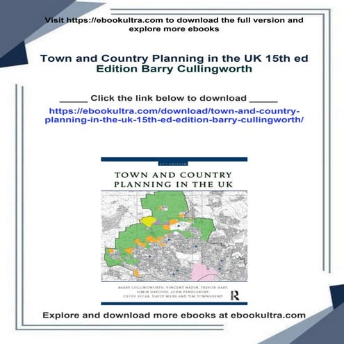 Town and Country Planning in the UK 15th ed Edition Barry Cullingworth ...