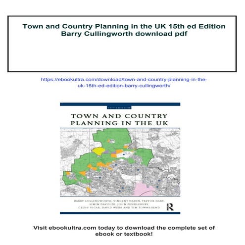 Town and Country Planning in the UK 15th ed Edition Barry Cullingworth ...