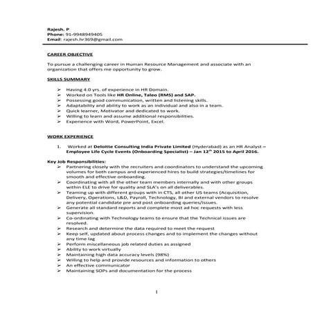 Rajesh_Resume | PDF