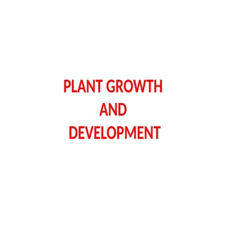 Plant growth | PPTX
