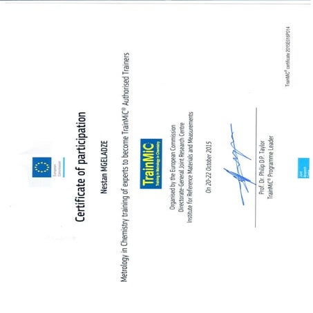 Certificate TrainMic | PDF