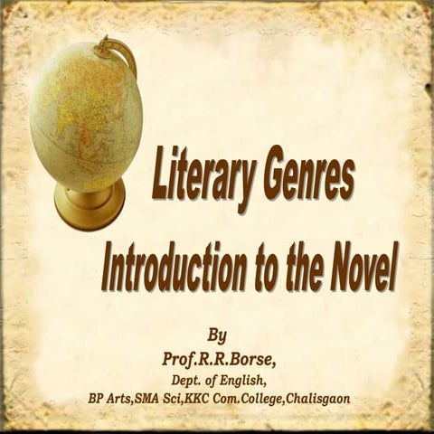 Introduction and Nature of Novel | PPT