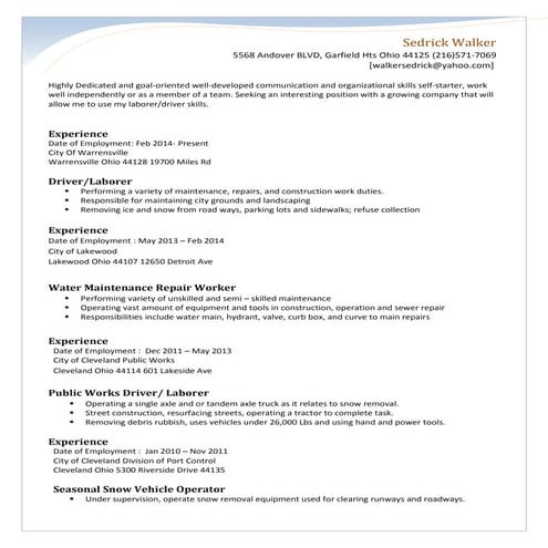 Shaun RESUME 2015 | DOCX