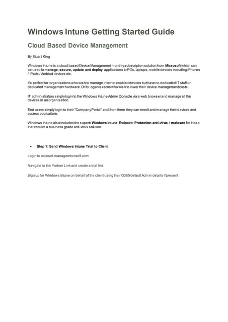 Microsoft intune | PPTX