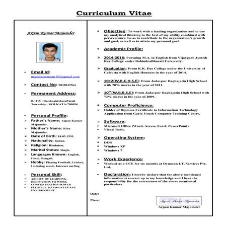 CV WITH EXP. SCANNED PIC & SIGNATURE FINAL.. | PDF
