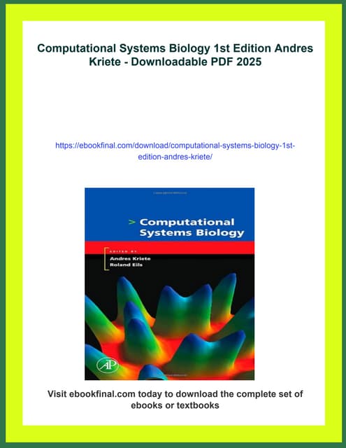 System's Biology | PPTX