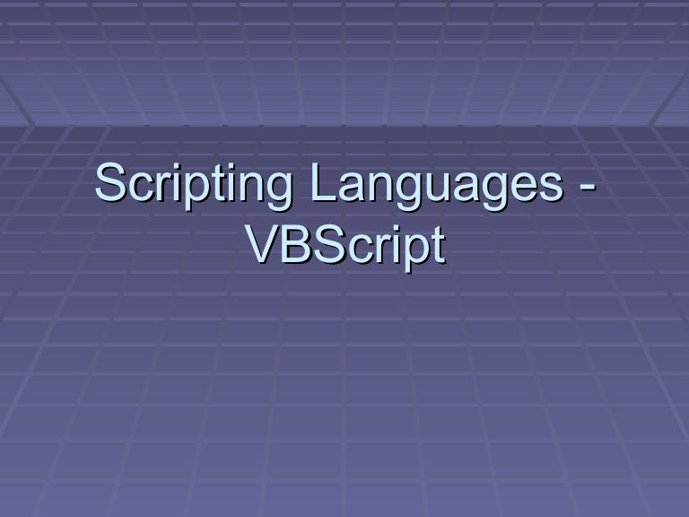 Vb Script