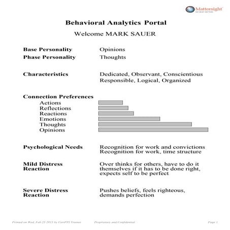 PCM Profile | PDF