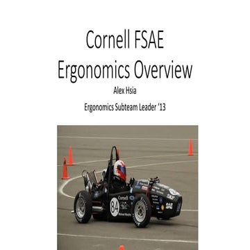Alex Hsia Ergonomics Overview | PDF