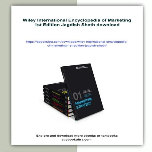 Wiley International Encyclopedia of Marketing 1st Edition Jagdish Sheth ...