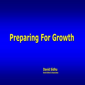 Preparing for Growth | PPTX