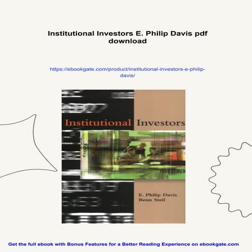 Download full ebook of Institutional Investors E. Philip Davis instant ...
