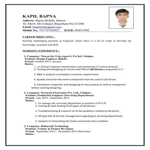 Kapil CV(new) | DOC