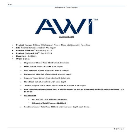 Oilserv Project | PDF