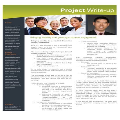 Project Write-up (FSI SOM) | PDF | Business | Business and Finance