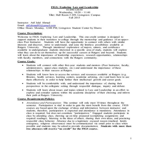 Final Semester Outline | PDF