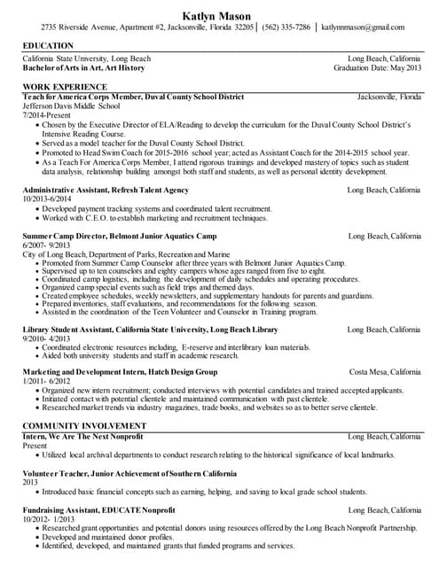 One page resume | PDF