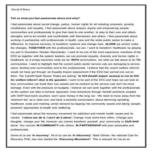 EDC application DOB | DOCX