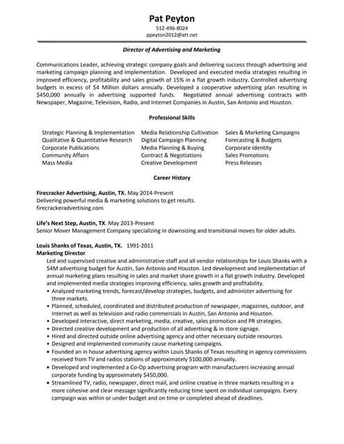 43 President Perfect Resume | PDF