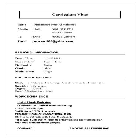 cv nour | DOC