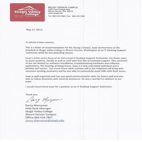 Iassc letter of recommendation | PDF