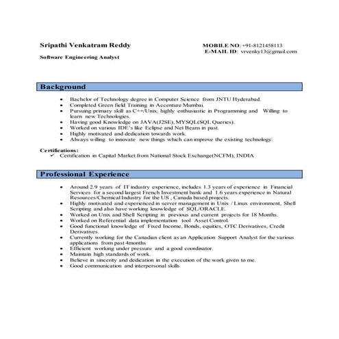 Venkat_Resume_Updated | PDF