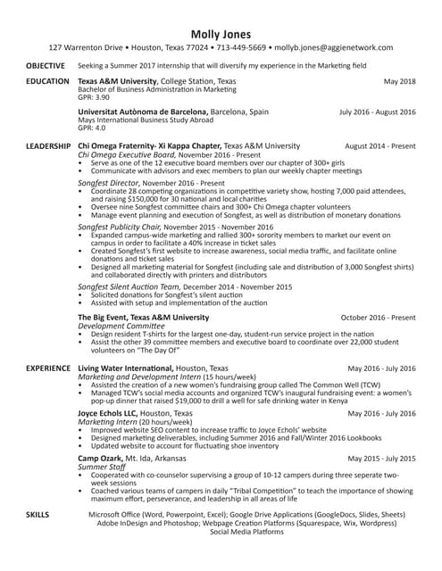 M.Hoffman Resume 2016 | PDF