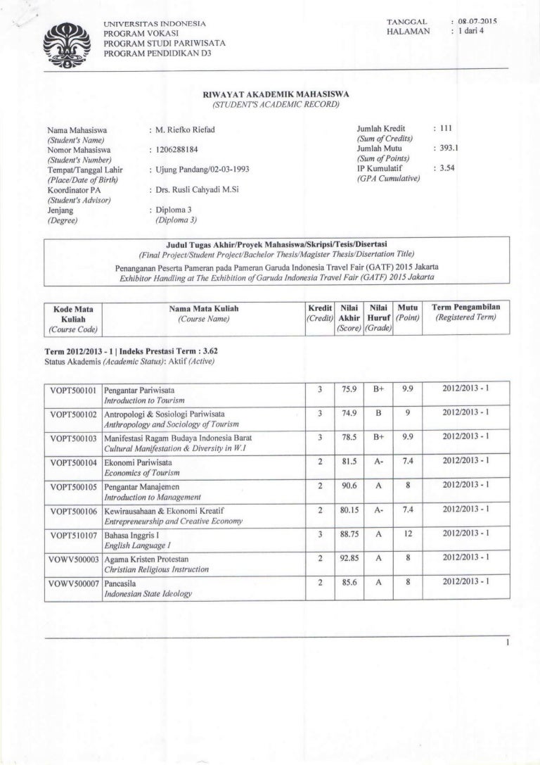 Transcript of Final Score