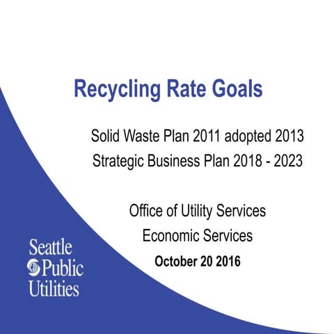 Recycling Rate Goals | PPTX