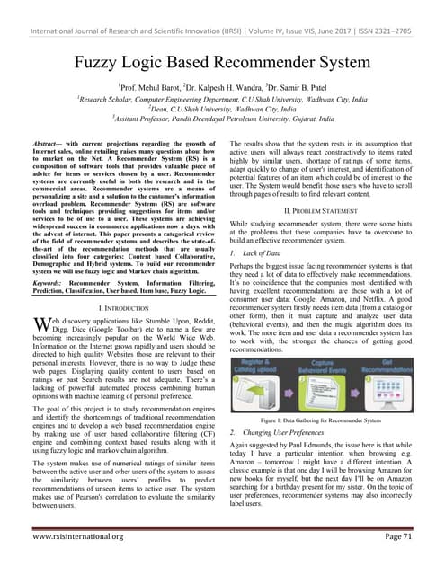 powerpoint presentation on movie recommender system. | PPTX