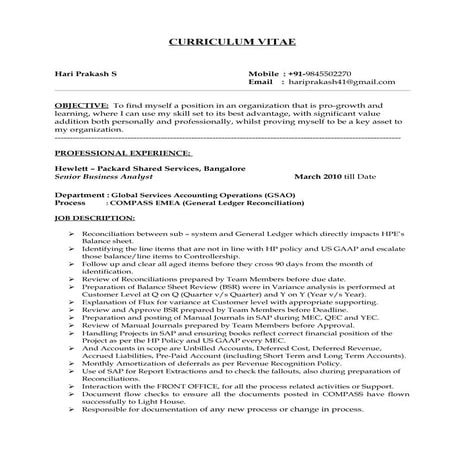Hari Prakash_CV | DOC