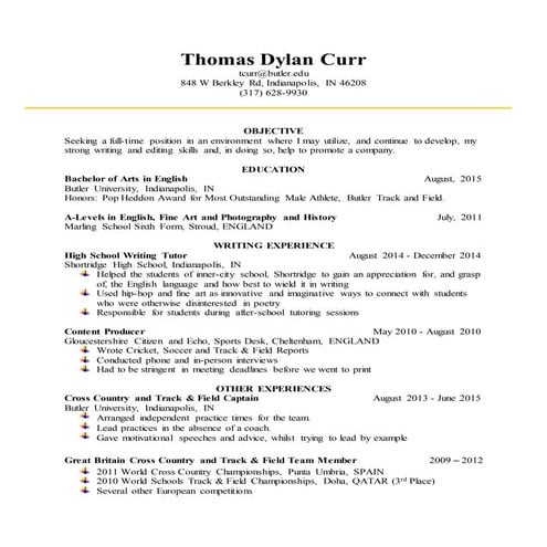 Gregory Gaydon CV | PDF