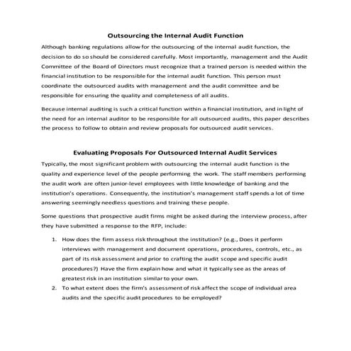 Audit Scenario Based Interview Questions | PDF