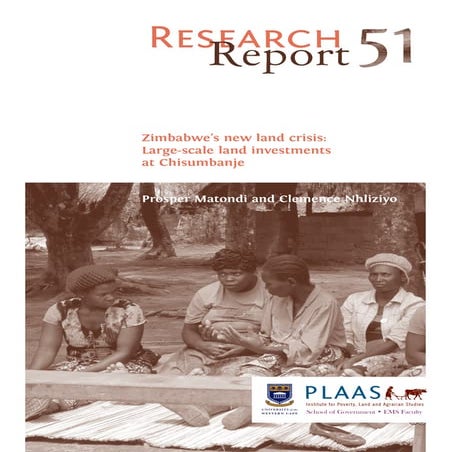 Zimbabwe's new land crisis-Large Scale Land Investments at Chisumbanje ...