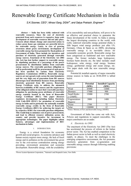 MNRE Generation Based Incentive | PDF