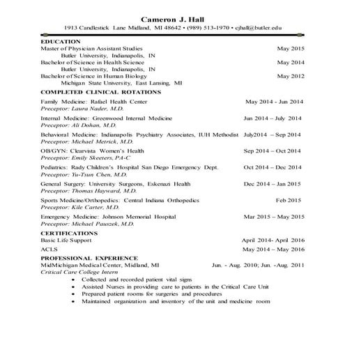 C.Hall_Resume | PDF