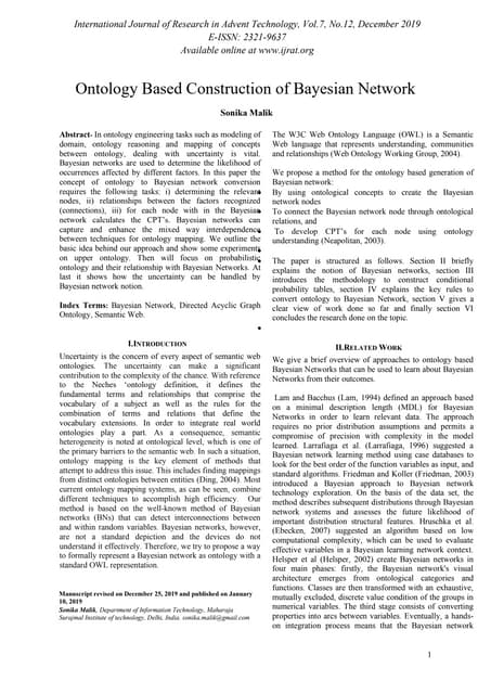 Bayesian Networks - A Brief Introduction | PPT