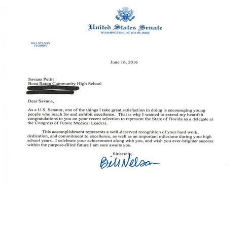 Letter from Senator Bill Nelson-1 | PDF | Politics