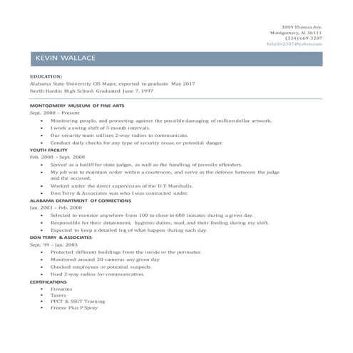 MGT style resume | DOCX