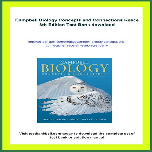 Campbell Biology 11th edition test bank Ch2 | PDF