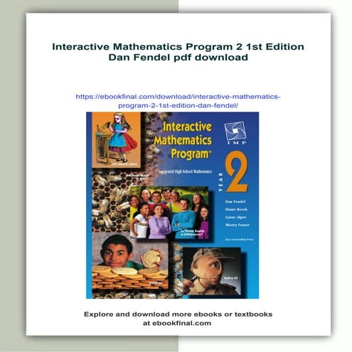 Interactive Mathematics Program 2 1st Edition Dan Fendel | PDF