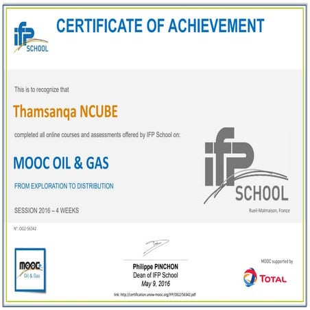 MOOC Certificate | PDF