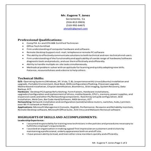 My Active Resume | PDF
