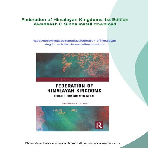 Federation of Himalayan Kingdoms 1st Edition Awadhesh C Sinha | PDF