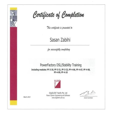 DigSilent DSL_Stability course | PDF