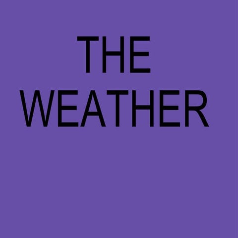 weather vocabulary | PPT