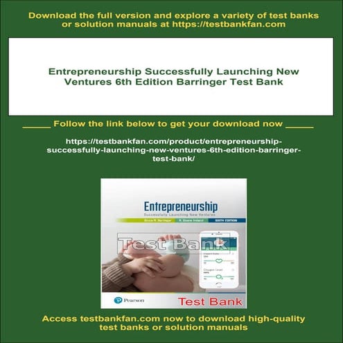 Entrepreneurship Successfully Launching New Ventures 6th Edition ...