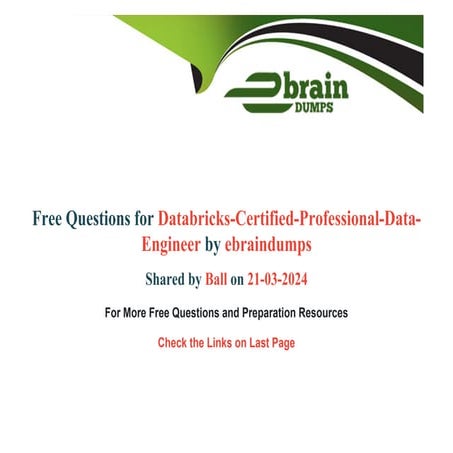 Databricks-Generative-AI-Engineer-Associate exam dumps | PDF