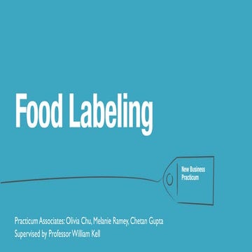Food Labeling For Food Business | PPT