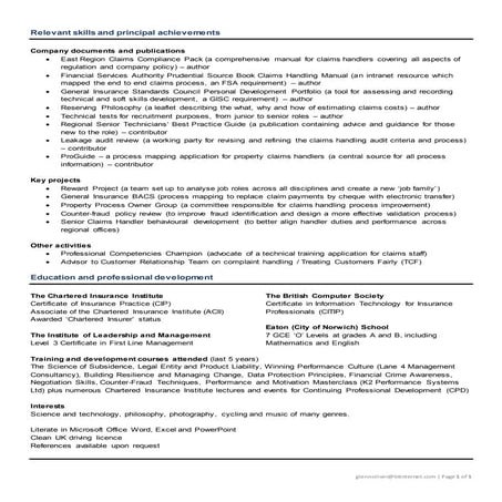 Glenn Oliver CV 2016 v2 page 2 | DOCX